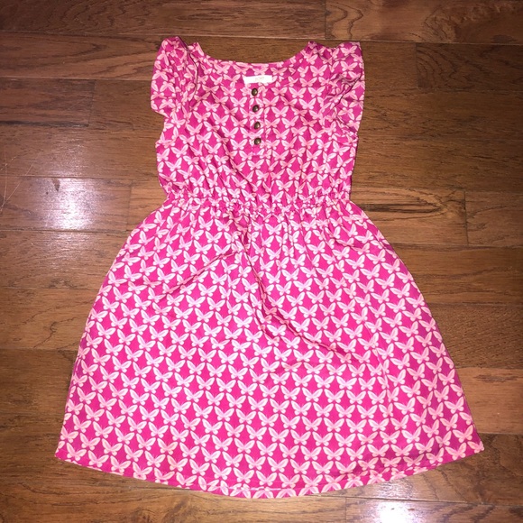 Joe Fresh | Dresses | Joe Fresh Pink Butterfly Print Dress | Poshmark